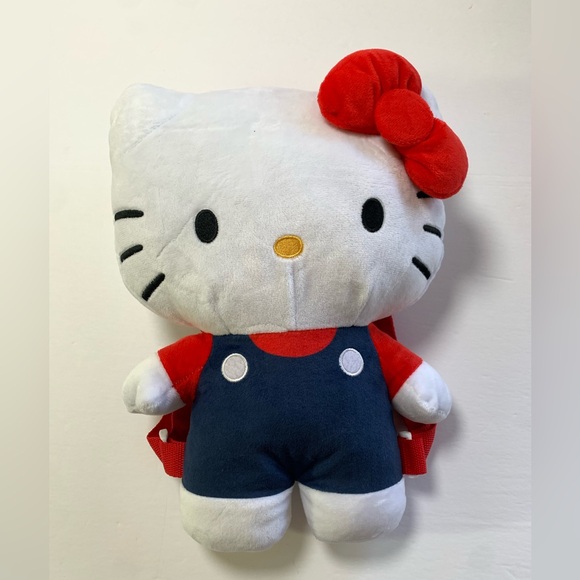 Sanrio | Bags | Sanrio Hello Kitty Big Red Bow Plush Backpack Nwt ...